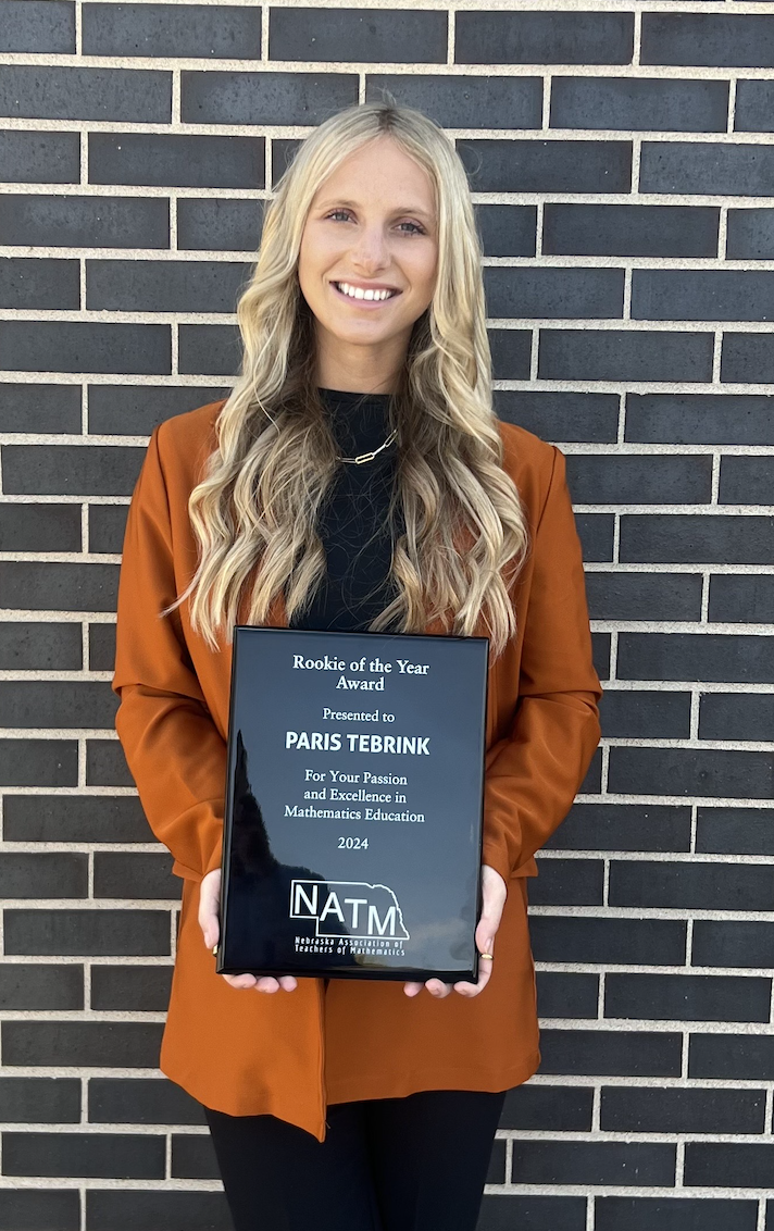 TeBrink awarded Rookie of the Year by NATM | Norris School District